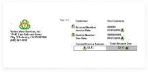 Reading Your Invoice - Valley Vista Services